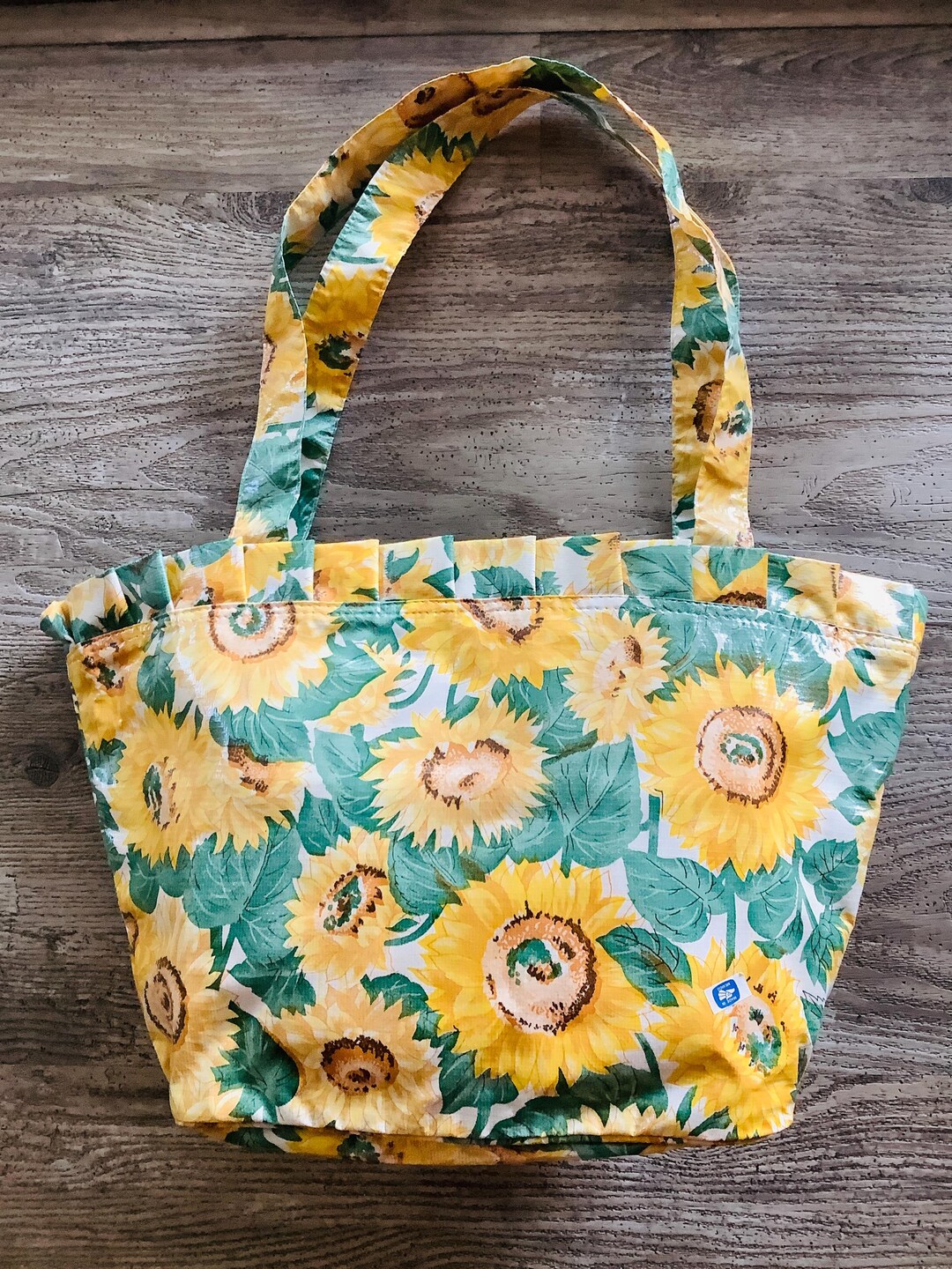 Sunflower Oil Cloth Bag / Tote, Sunflower Purse, Sunflower Bag, Mexican ...