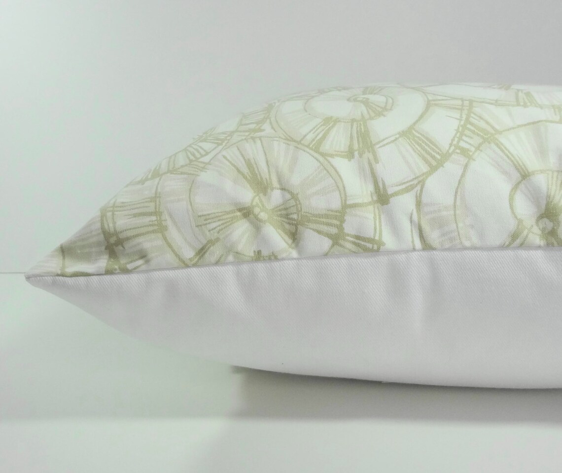 Pinwheel Decorative Pillow Cover, Throw Pillow Cover, Tan and White ...