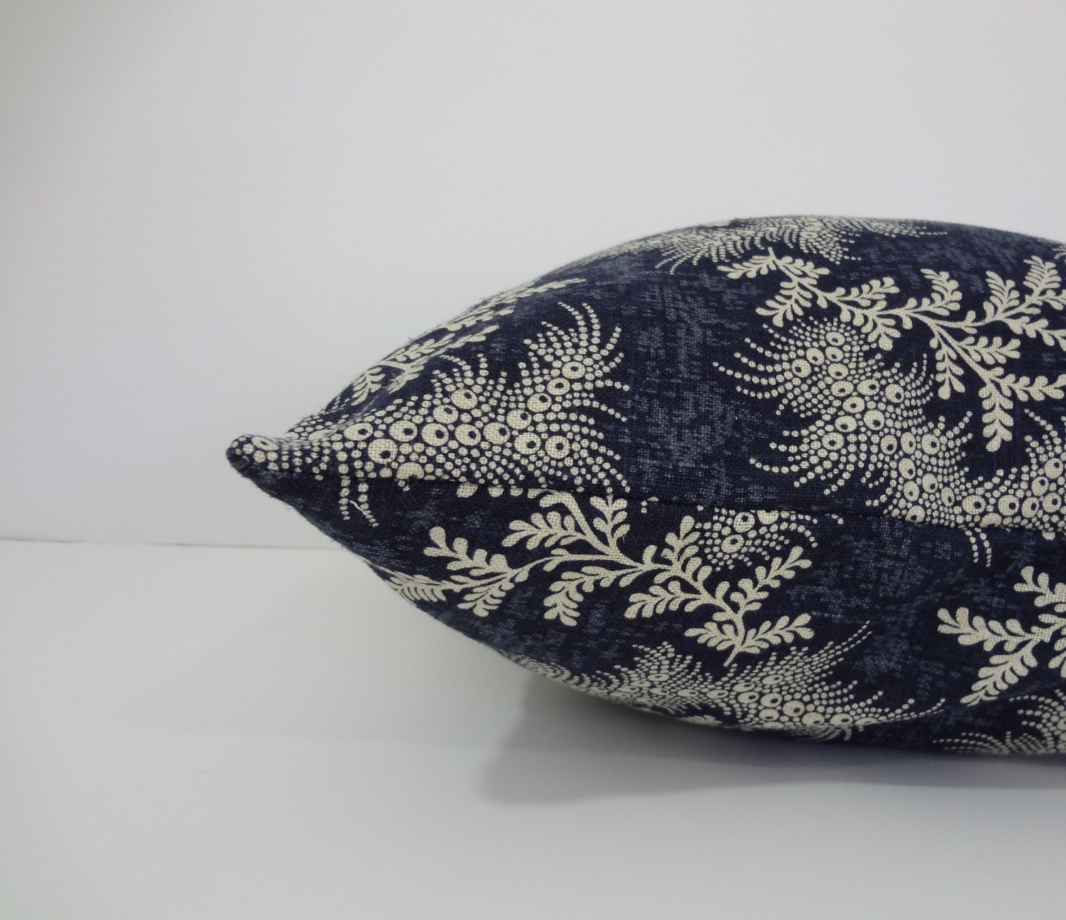 Designer Pillow Cover, Covington Fabrics, Throw Pillow Cover, Navy Blue ...