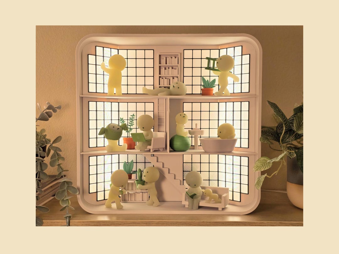 Large Light-up Smiski Display Shelf - Loft Style - Etsy