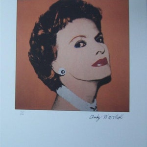 Andy Warhol Lithograph Caroline Ireland - Etsy