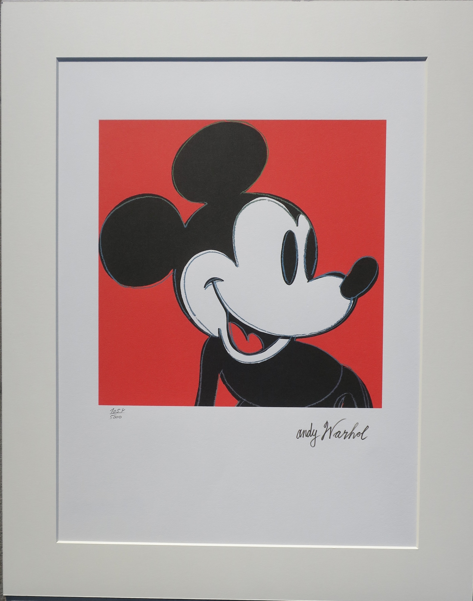 Andy WARHOL Mickey Mouse Lithograph | Etsy