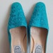 Vintage Emma Hope Shoes Mules | Leather & Silk Embroidered Flowers ...