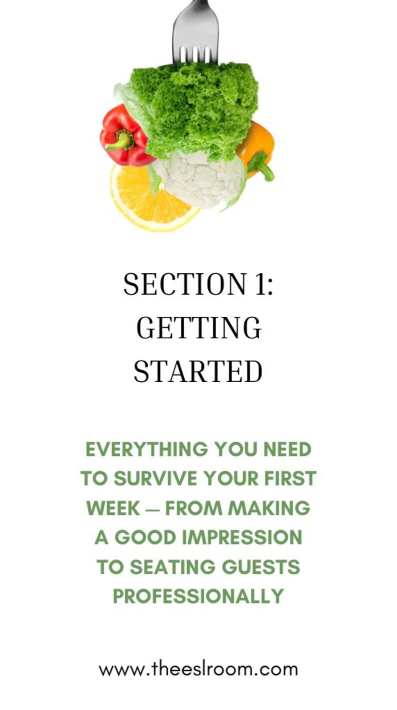 Restaurant Server Cheat Sheet Collection: 50 Printable Guides for ...