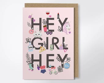 Funny Hello Card | Etsy