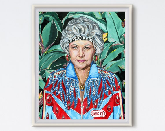 Dorothy Dorothy Zbornak Acrylic Painting Bea Arthur | Etsy