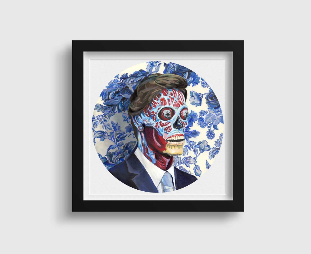 Consume Art - Oil Painting - Art Print - They Live - Floral Painting ...