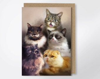 Grumpy Cat Card | Etsy