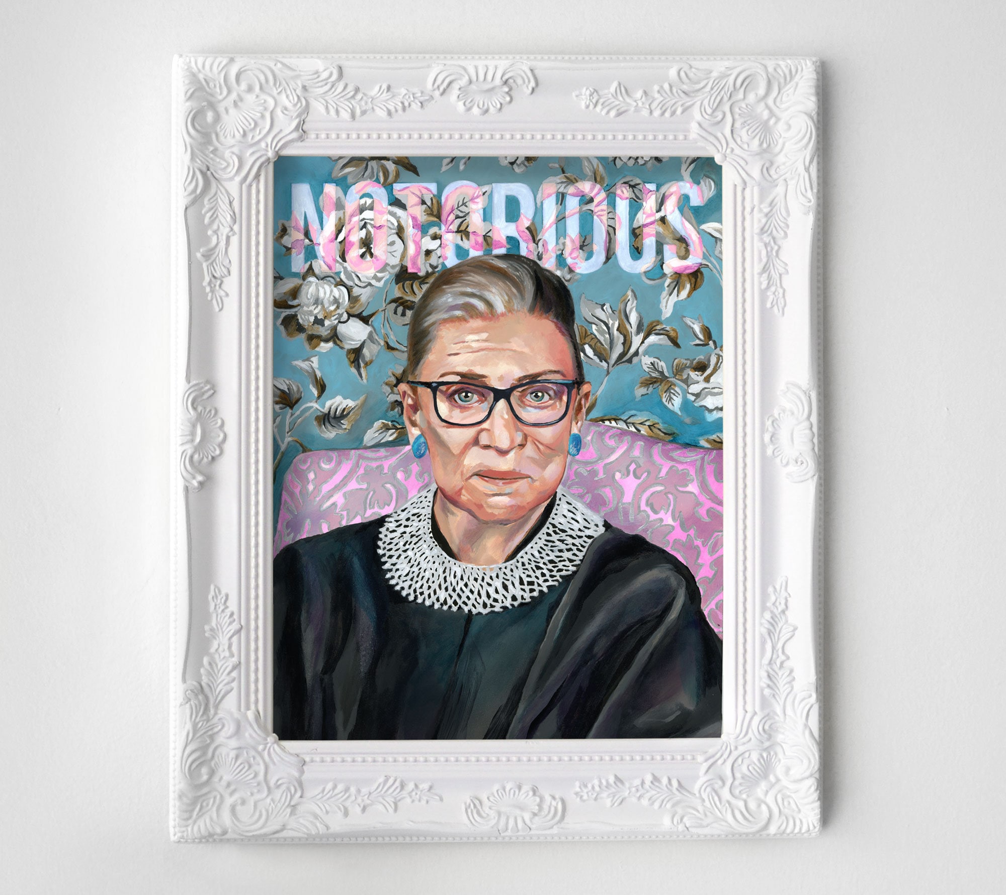 Notorious RBG Art Print: Ruth Bader Ginsburg Oil Painting (digital ...