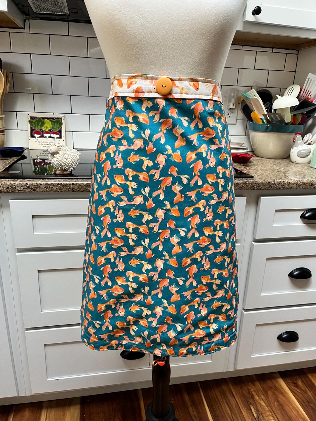 Gathering Apron-a Glint of Gold - Etsy