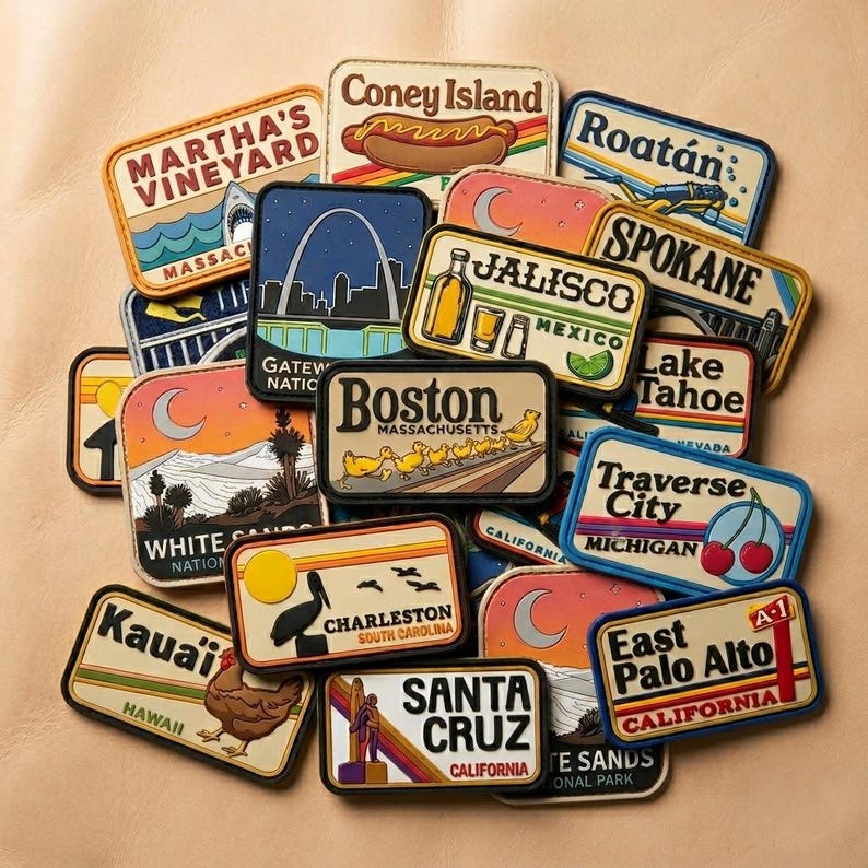 Santa Rosa & San Jacinto Mountains PVC Patch – Hook and Loop Desert ...