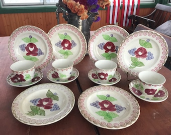 Spatterware Pottery - Etsy