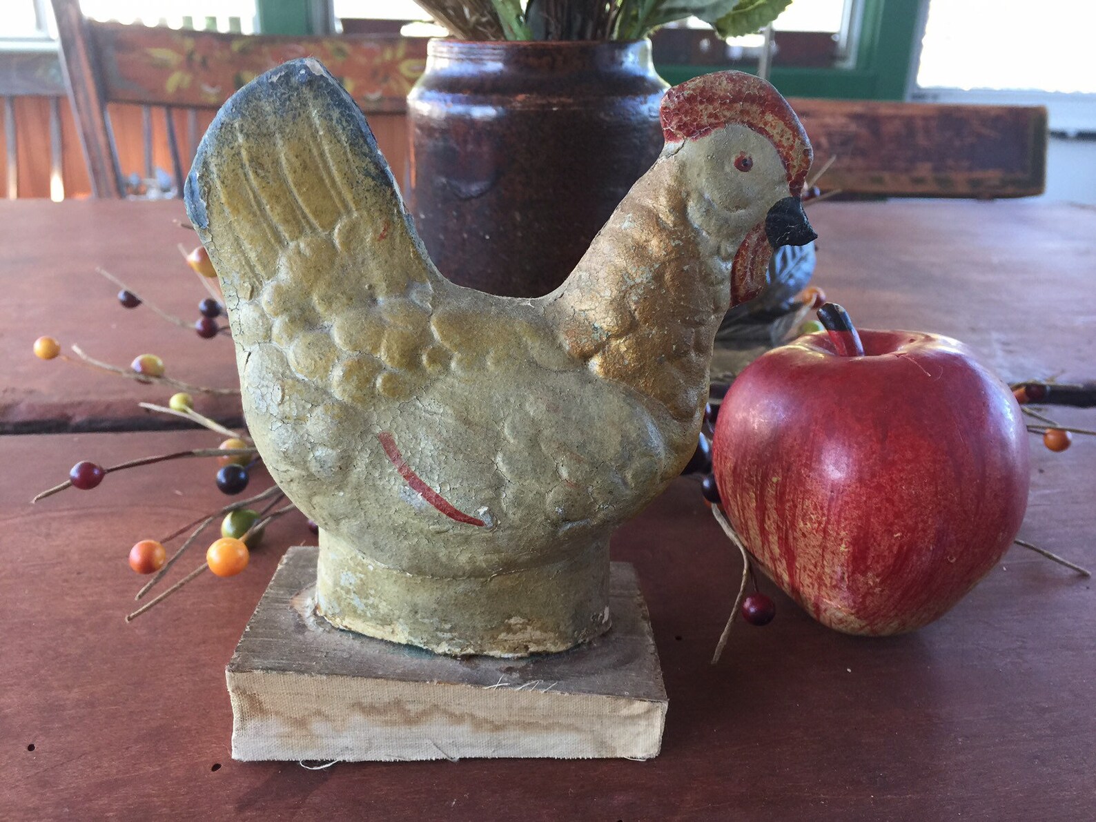 Antique Squeaker Toy Hen/ Chicken Paper mache pipsqueak | Etsy