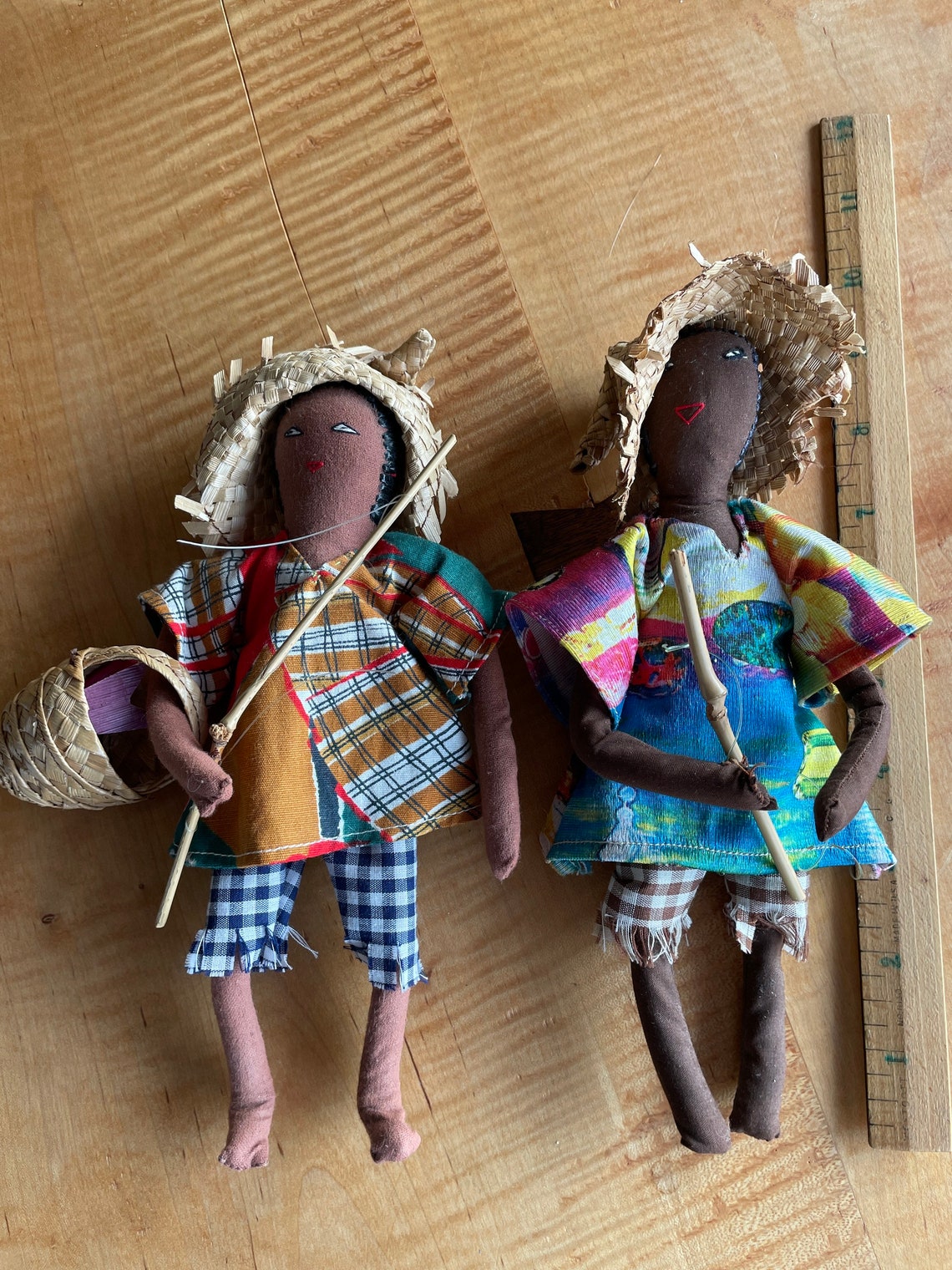 Folk Art Dolls Jamaican Rag Doll Caribbean West Indies | Etsy