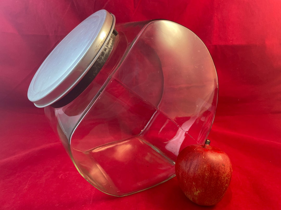 Country Store Countertop Candy Jar With Flip Top Lid Penny Candy ...