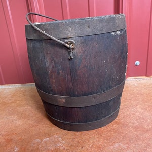 Antique Wooden Paint Bucket/pail Antique Advertising Carter White Lead ...