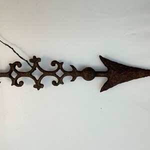 Antique Red Tail Weathervane Antique Weather Vane Arrow With Red Etched ...