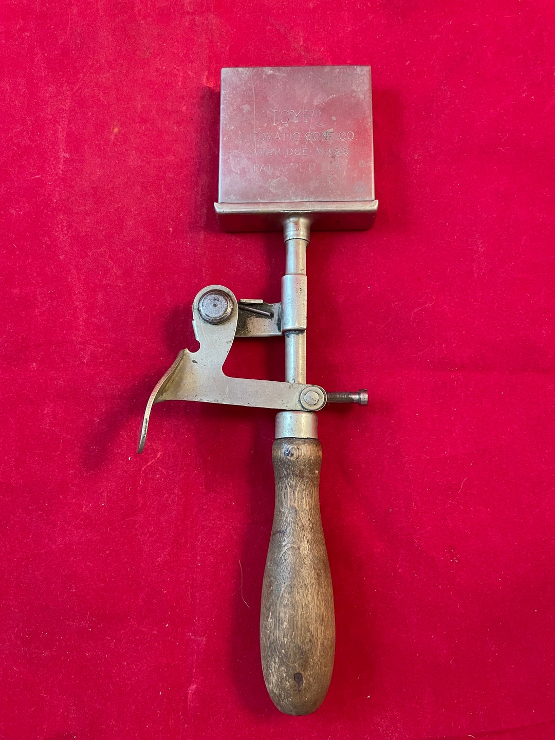 Antique Square Ice Cream Scoop Dipper / Scoop ICY PI Automatic Cone Co ...