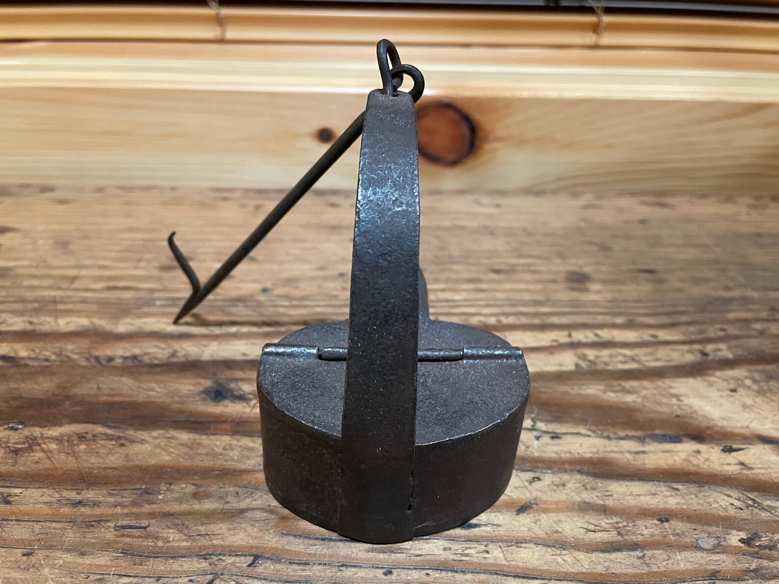 Antique Cast Iron Betty Lamp With Rooster Finial Besser Lamp - Etsy