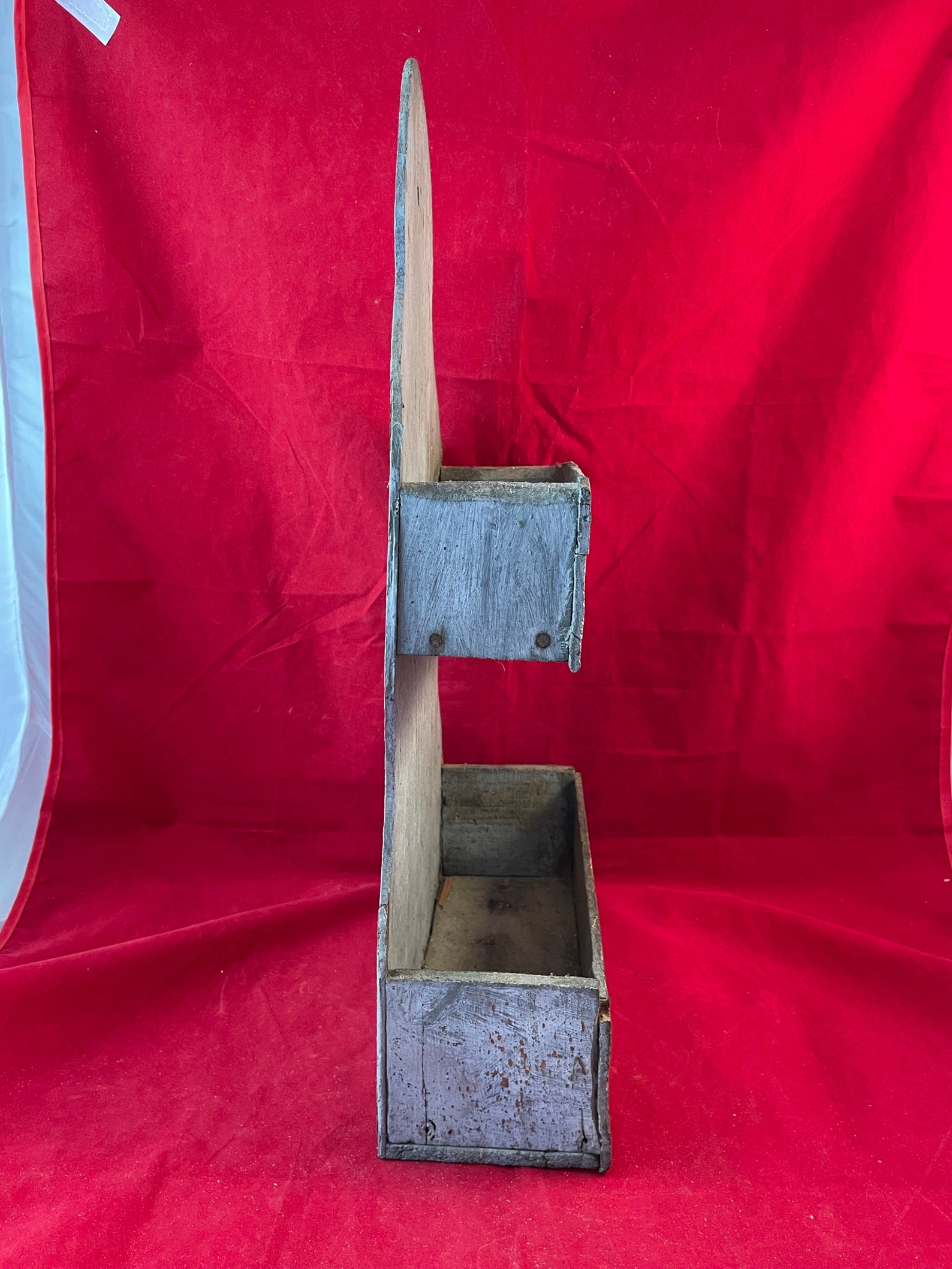 Wall Hanging Double Candle Box Primitive Lighting 1800's Farmhouse ...