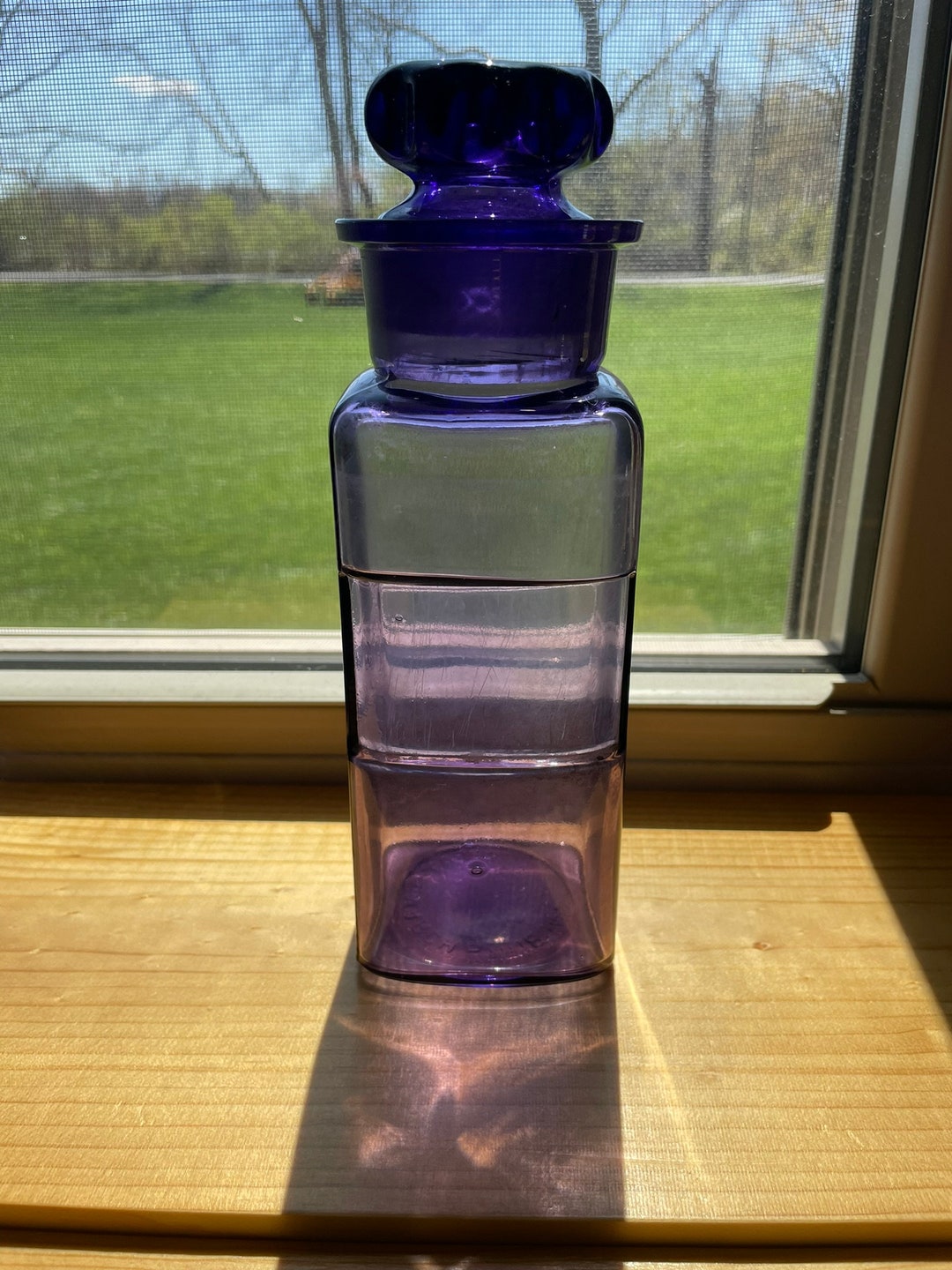 Antique Amethyst Apothecary Jar / Bottle Purple Apothecary Jar ...