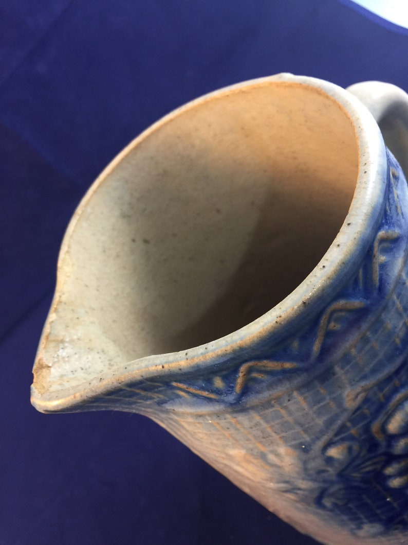 Antique Red Wing Stoneware Pitcher Grapes and Lattice Vintage - Etsy