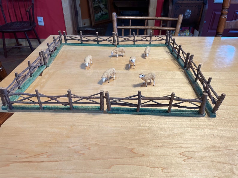 Six Putz Sheep / Lamb Putz Nativity Sheep Stick Leg Sheep / - Etsy