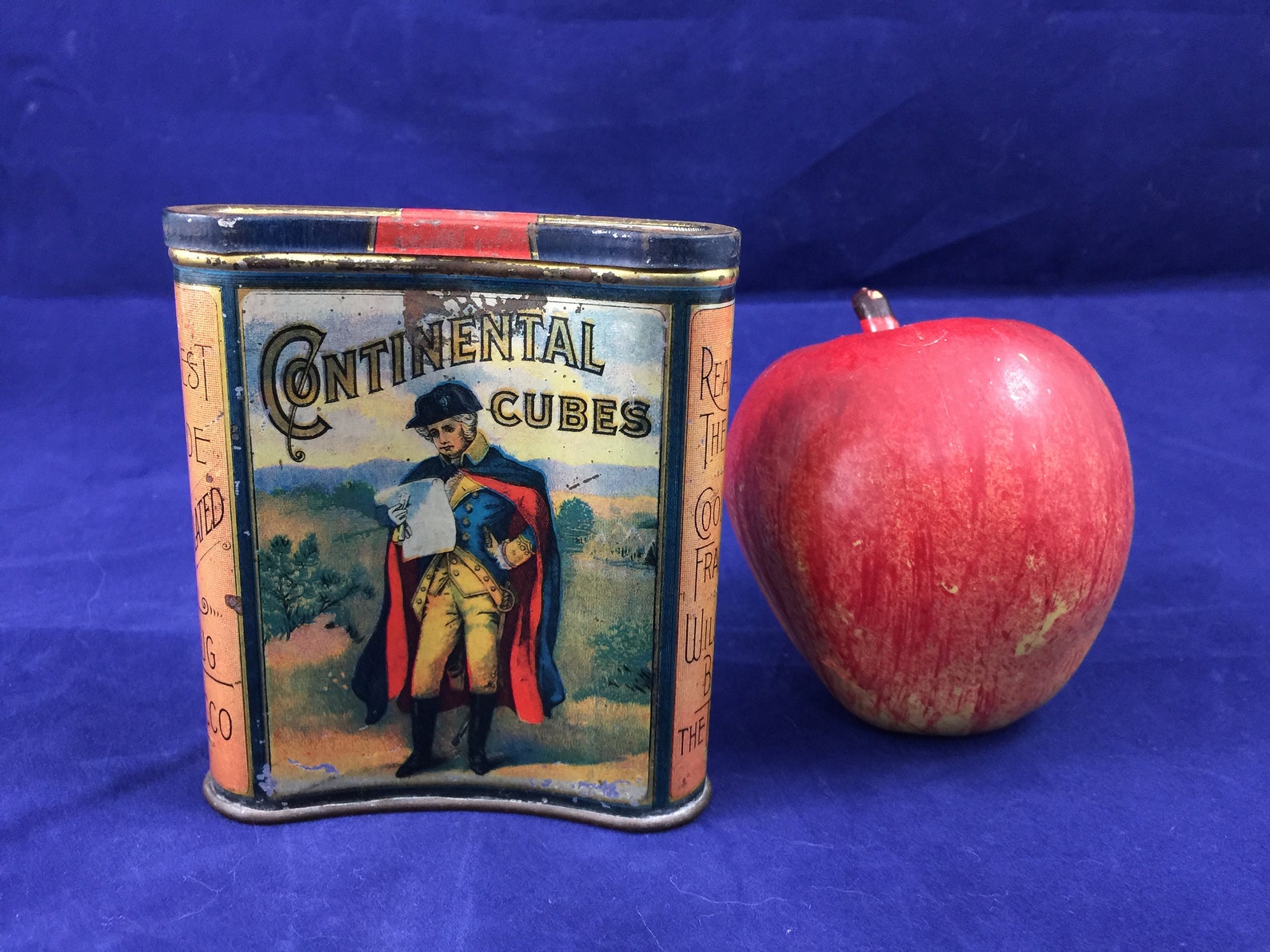 Antique Tobacco Tin Continental Cubes George Washington - Etsy