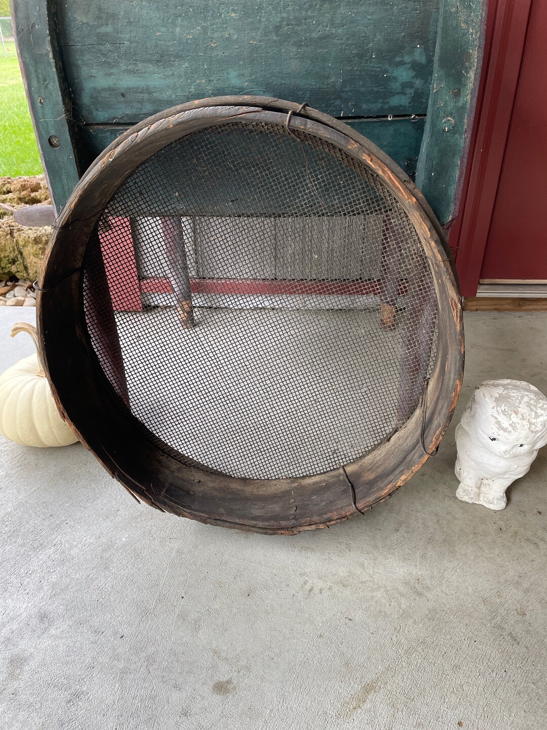 Primitive Sifter / Sieve Antique Wooden Sifter Round Antique Bentwood ...