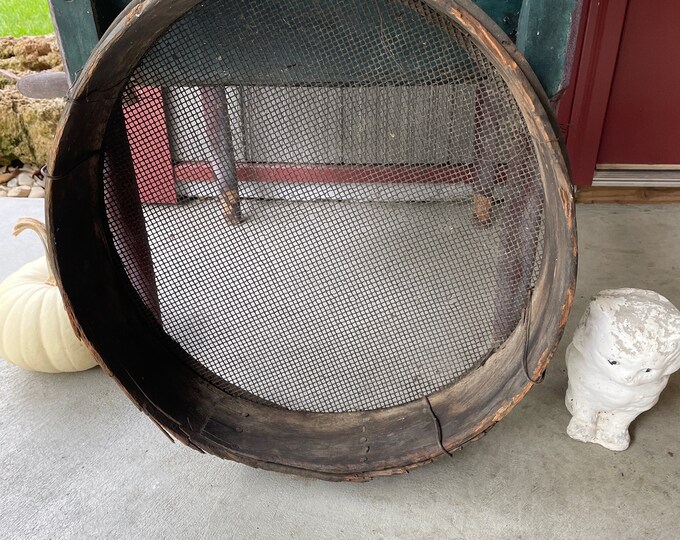 Primitive Sifter / Sieve Antique Wooden Sifter Round Antique Bentwood ...