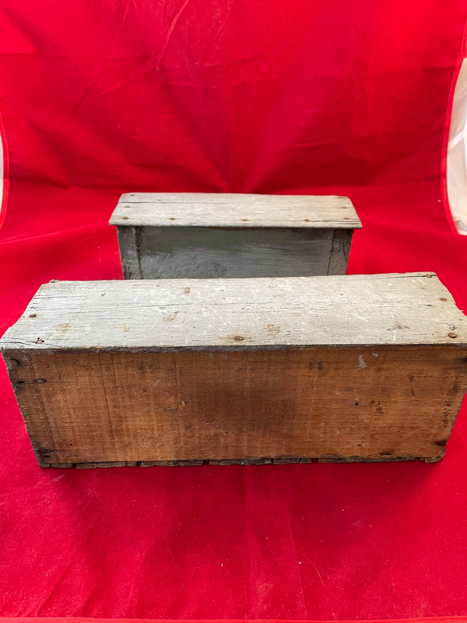 Wall Hanging Double Candle Box Primitive Lighting 1800's Farmhouse ...