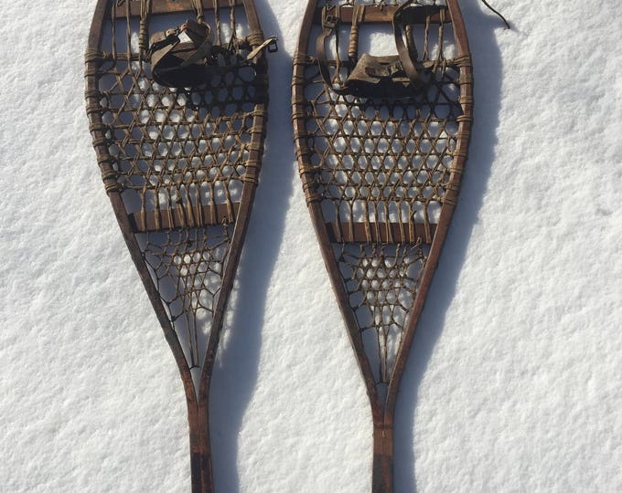 Antique Snowshoes Penobscot Special Snowshoes Native American Snow J A ...