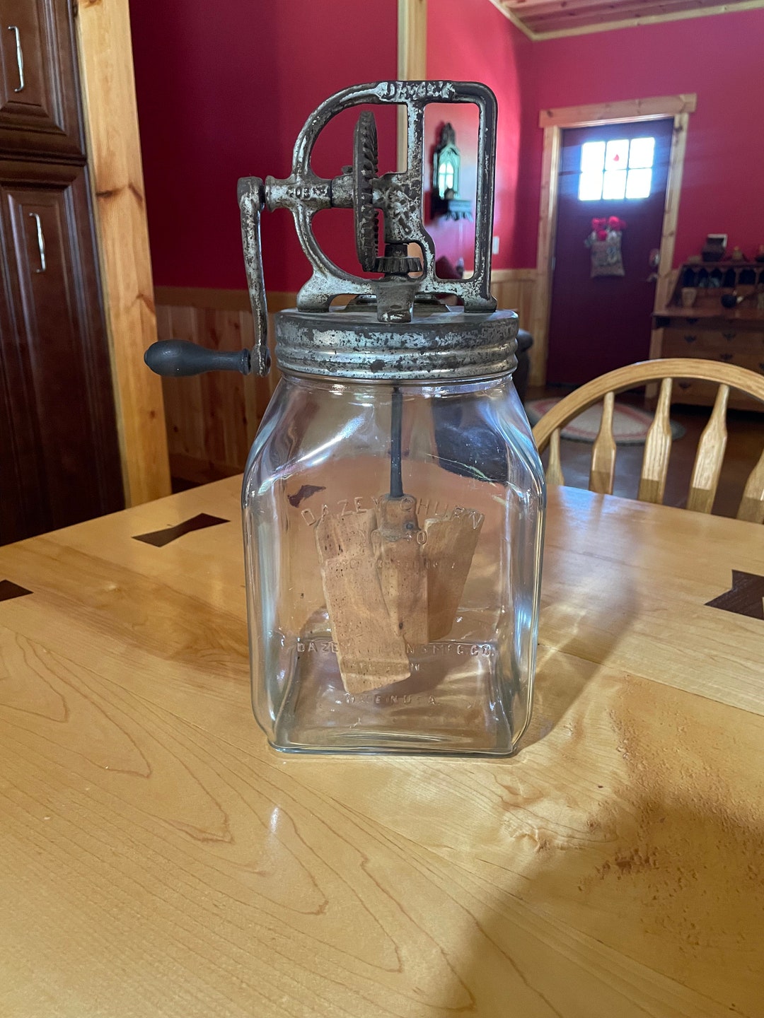 Antique Dazey Butter Churn Dazey #40 Churn Vintage Glass Butter Churn ...