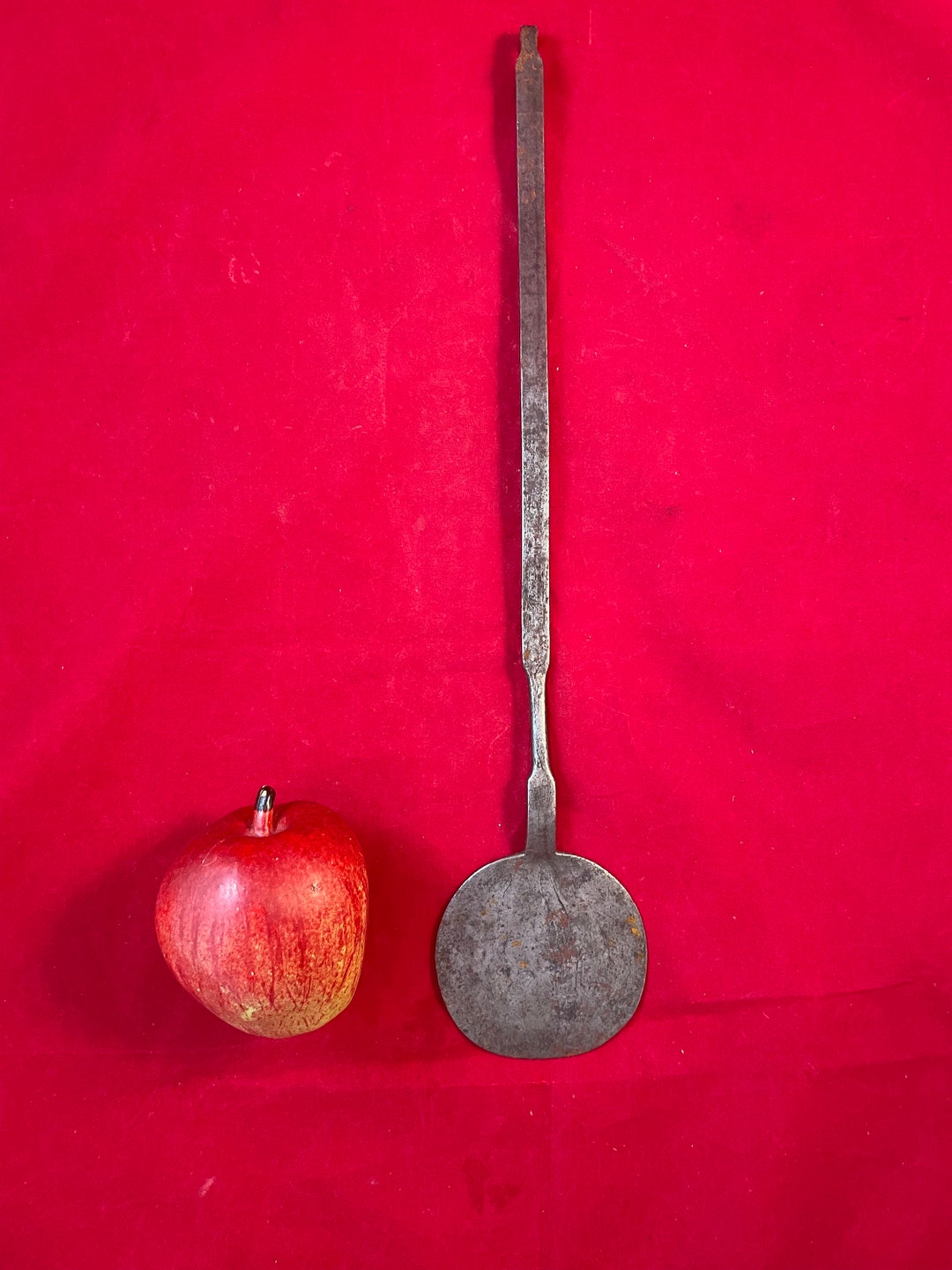 Antique Hand Forged Spatula With Hook Hand Forged Peel Hearth Fireplace ...
