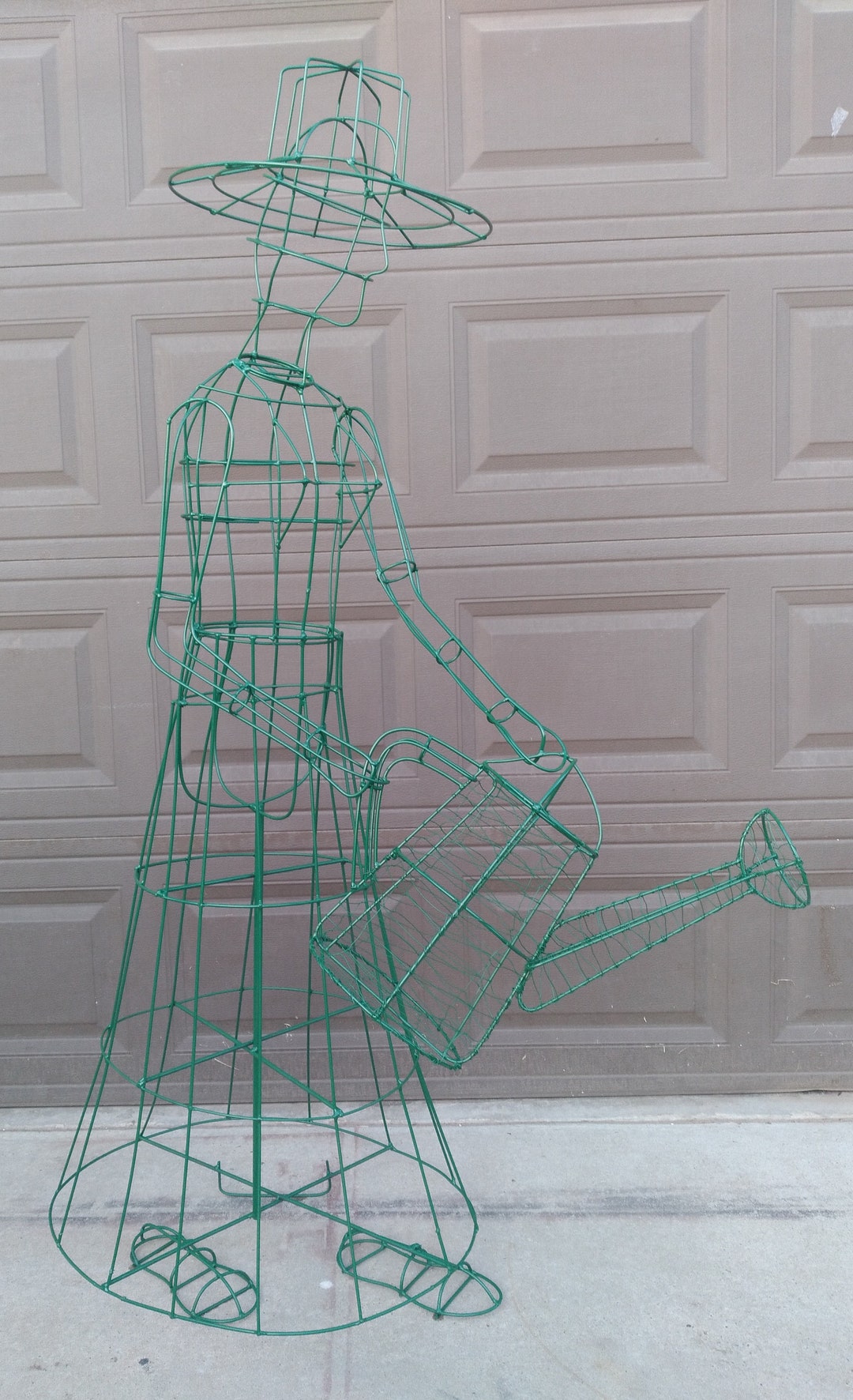 Topiary Frame Lady With Watering Can - Etsy