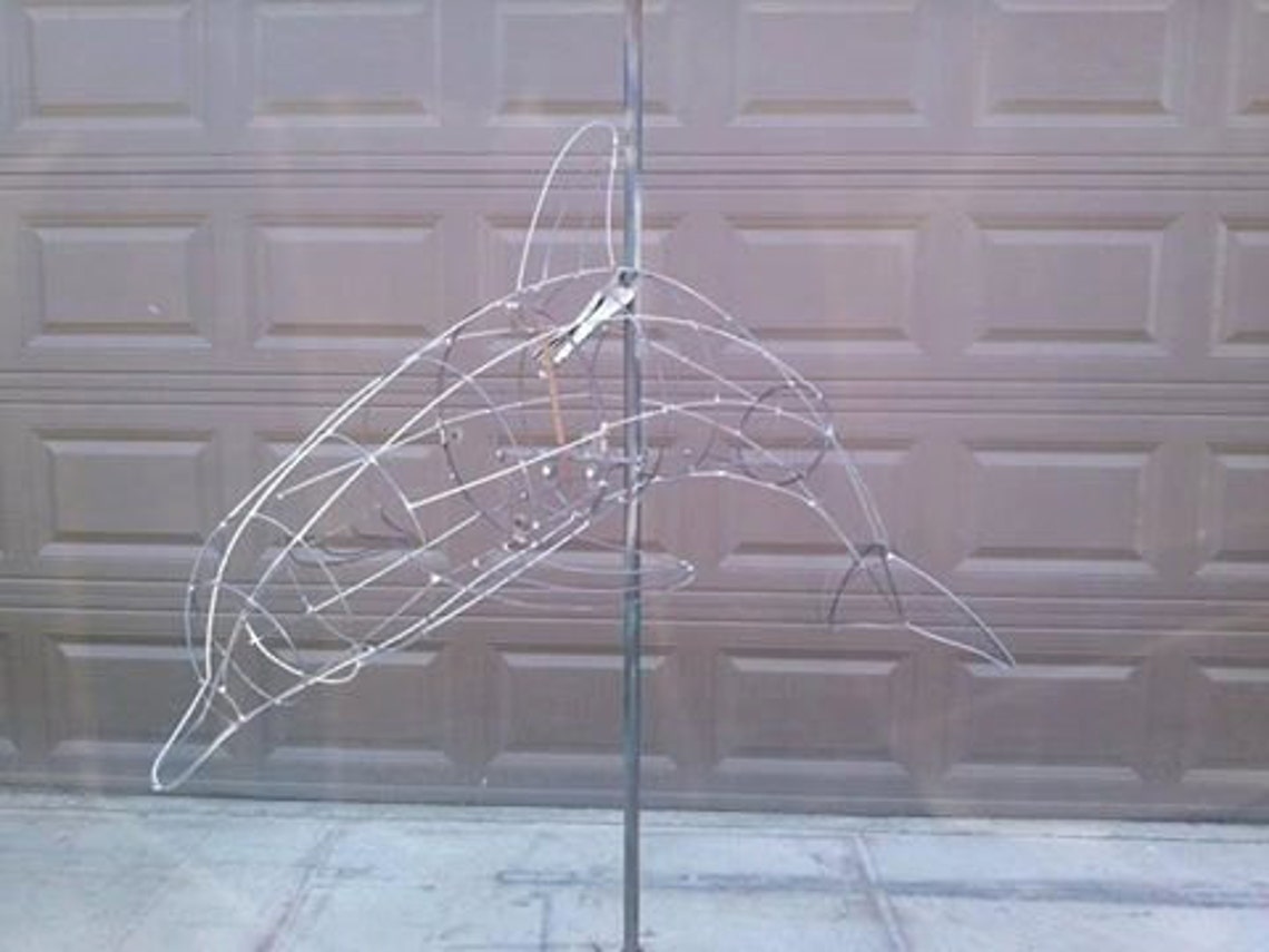 Dolphin Topiary Frame 7 Foot Long - Etsy