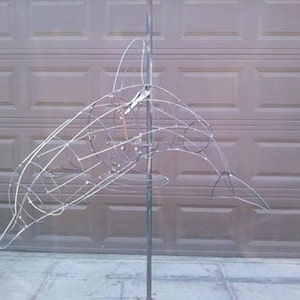 Dolphin Topiary Frame 7 Foot Long - Etsy
