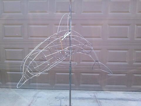 Dolphin Topiary Frame 7 Foot Long - Etsy