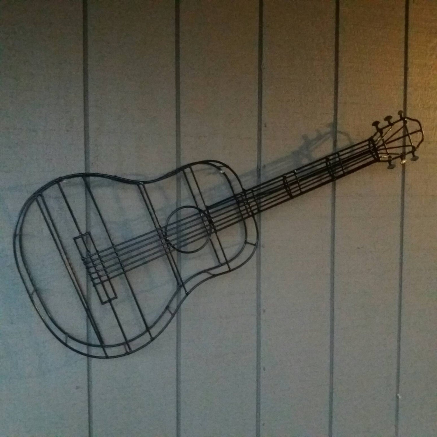 Guitar Full Size Wire Wall Art - Etsy