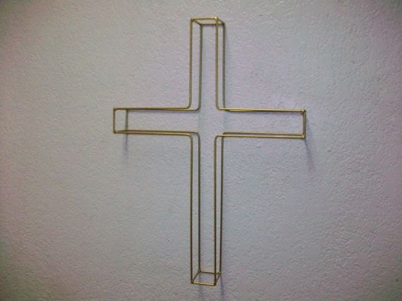 Cross Wall Art Three Dimensional Metal Sculpture | Etsy