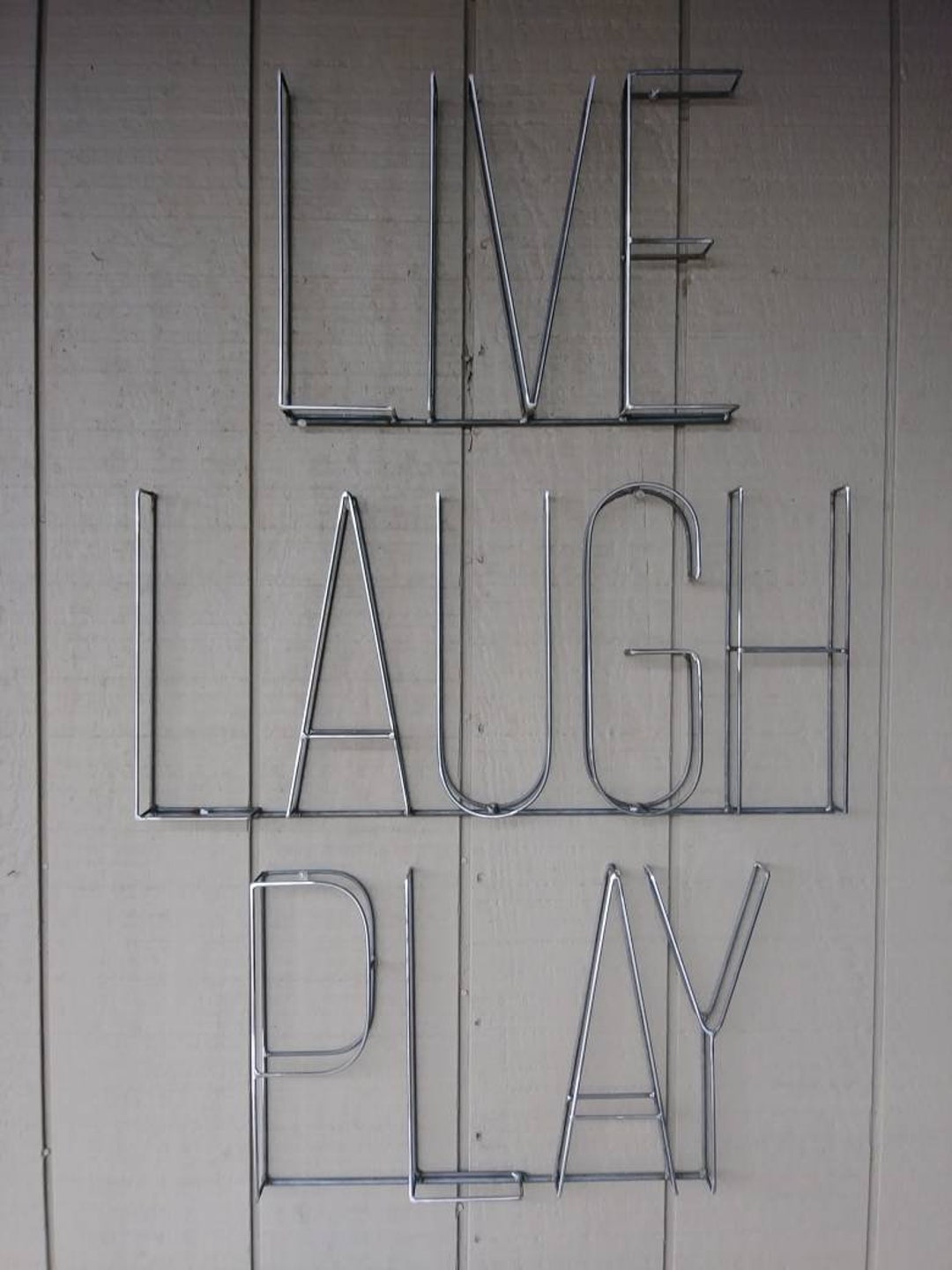 Wire Sign LIVE LAUGH PLAY - Etsy