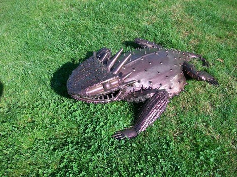 Horned Toad Giant Metal Sculpture - Etsy