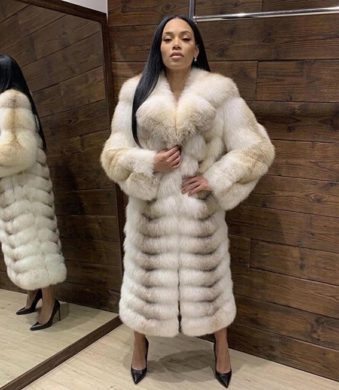 Rexum Lady's Rexum Luxury Canadian Fluffy Fur Coat: Vintage Elegant ...