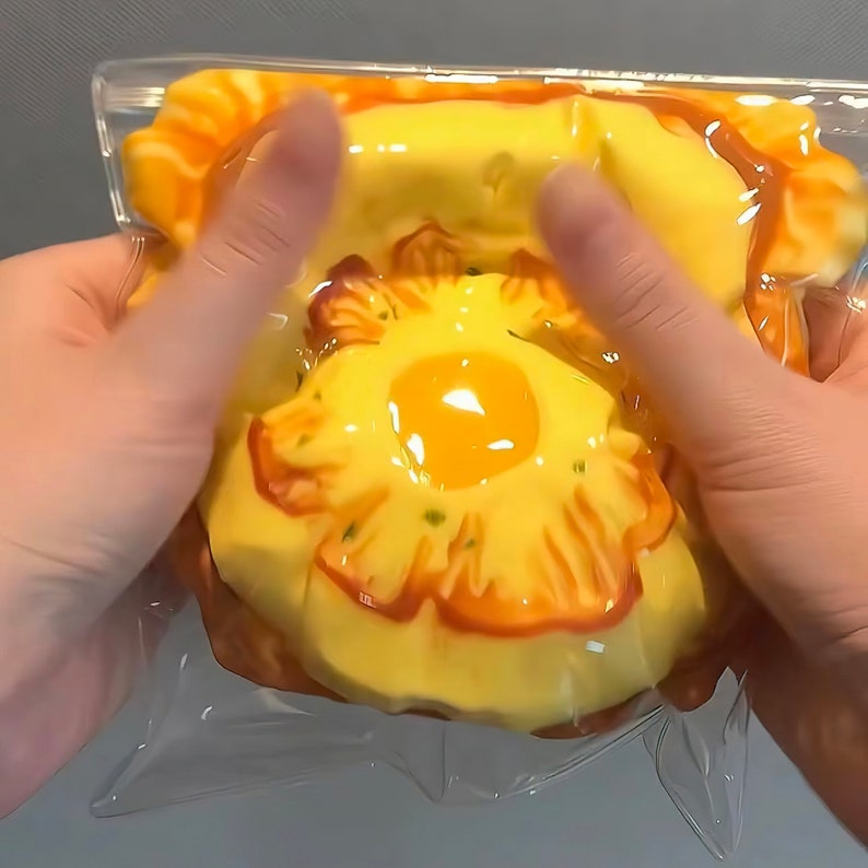Pineapple Toast Taba Squishy Toy, Soft Stress Relief Toy, Unique Fun ...