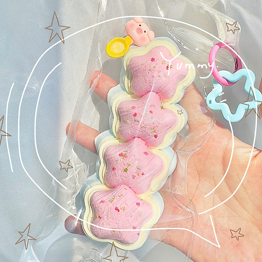 Stars Cream Stick Taba Squishy Bag Sensory Fidget Toy Stress Reliever ...