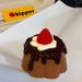Realistic Chocolate Strawberry Pudding Squishy: Soft Stress Relief Toy ...