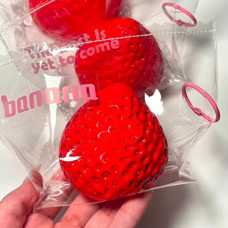 Strawberry Squishy Toy - Etsy