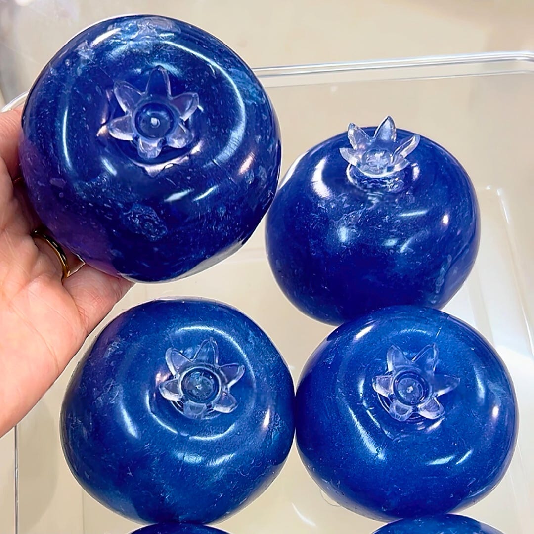 Handmade Blueberry Vacuum Stress Relief Balls for Stress Relief,soft ...