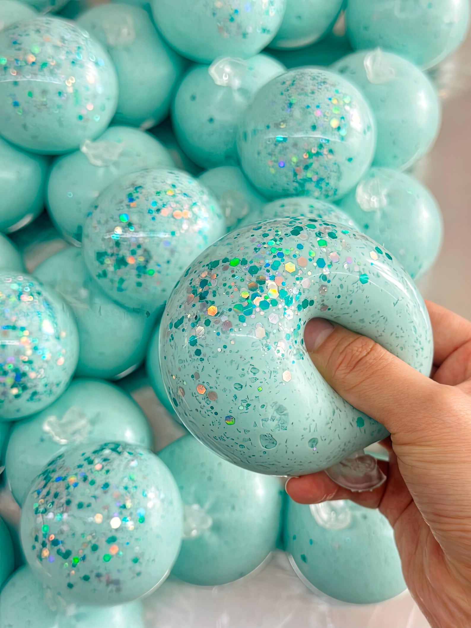 Handmade Mint Crushed Ice Stress Ball: Tactile Sensory Fidget Toy - Etsy