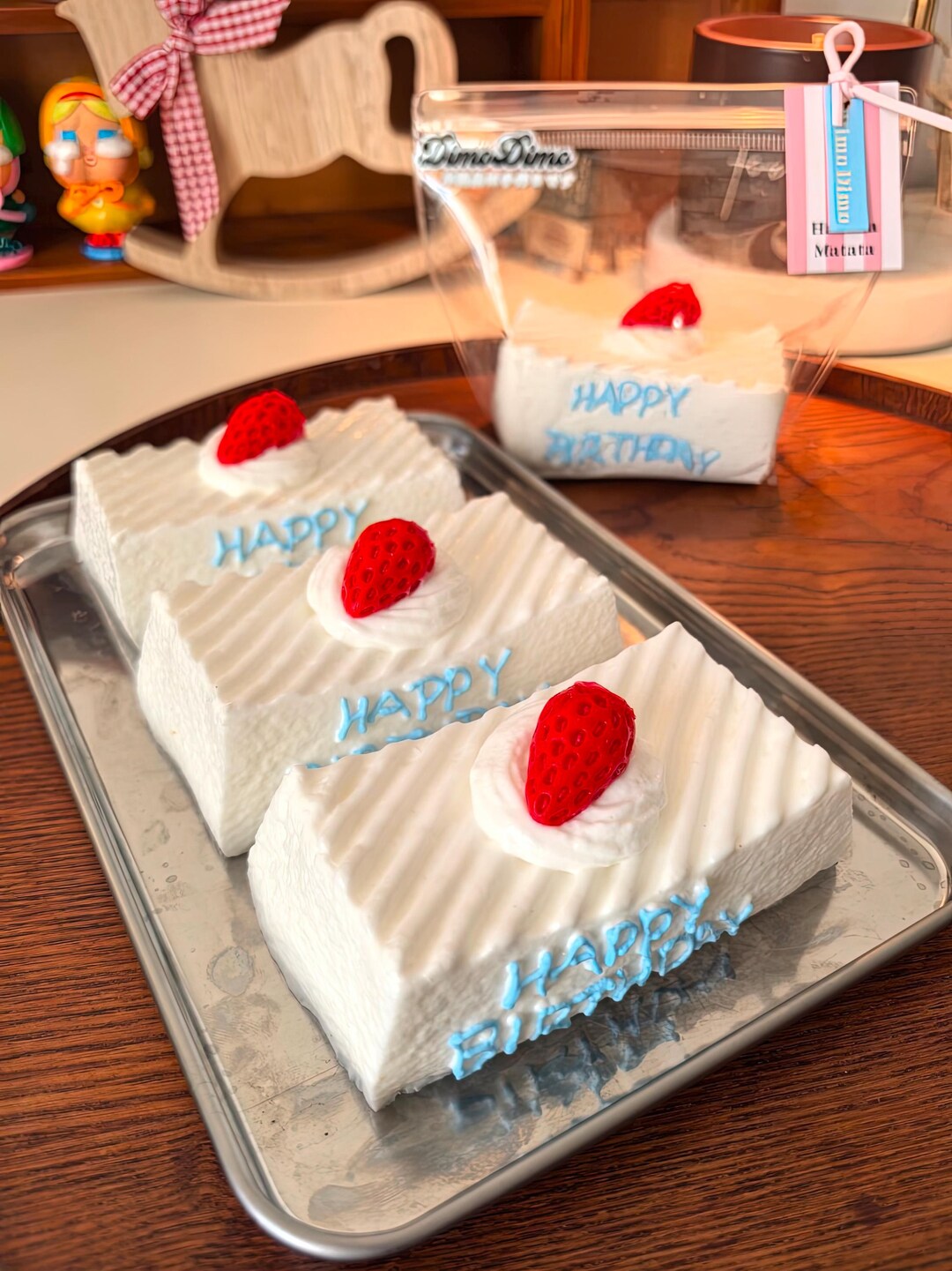 Birthday Cake Taba Squishy Toy,funbirthday Decompression Toys,soft ...